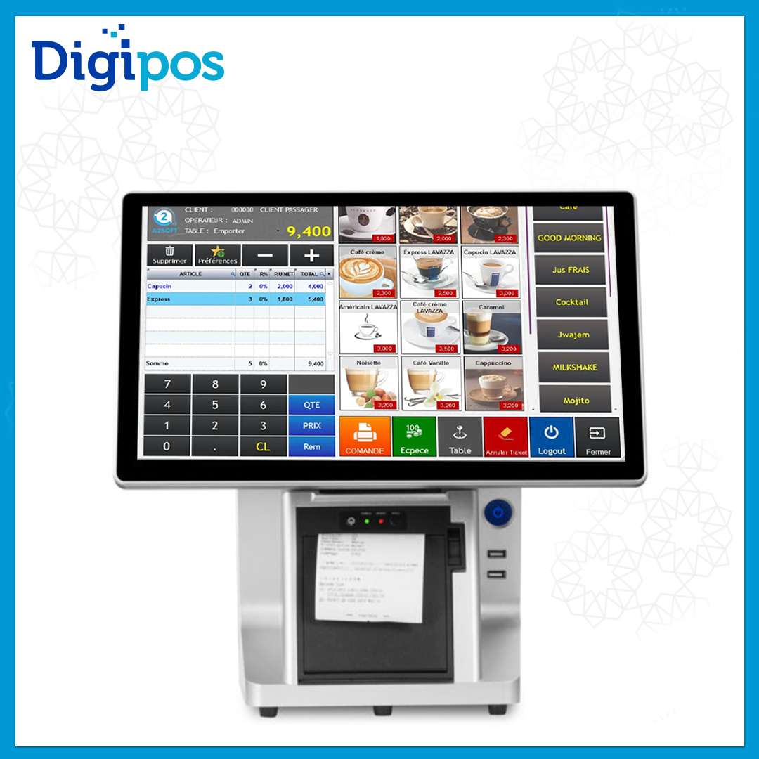 DIGIPOS METAL PC CAISSE TACTILE 15″ – DIGIPOS